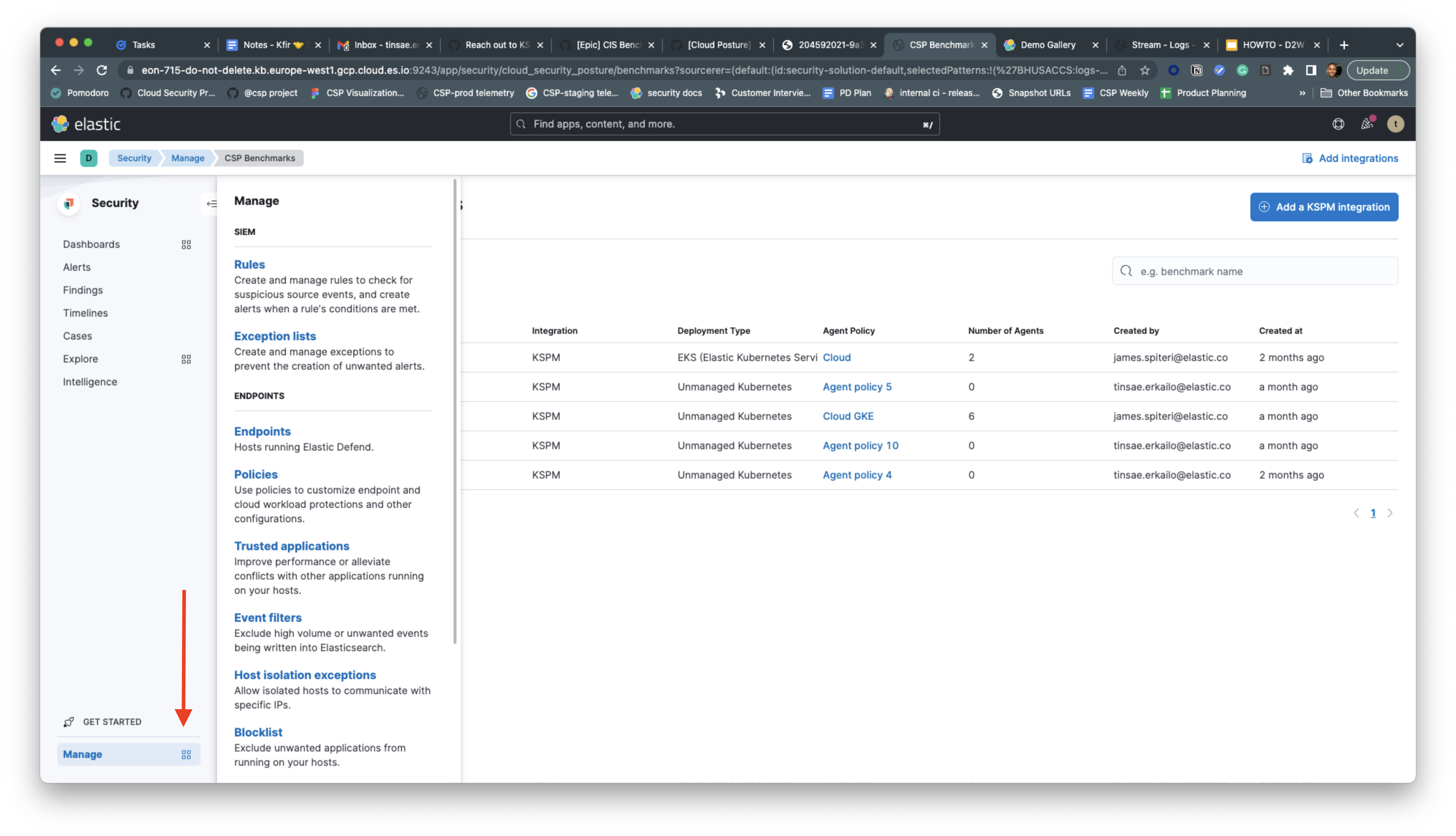 [Cloud Posture] Multiple integrations support - Benchmarks table changes · Issue #146592 ...