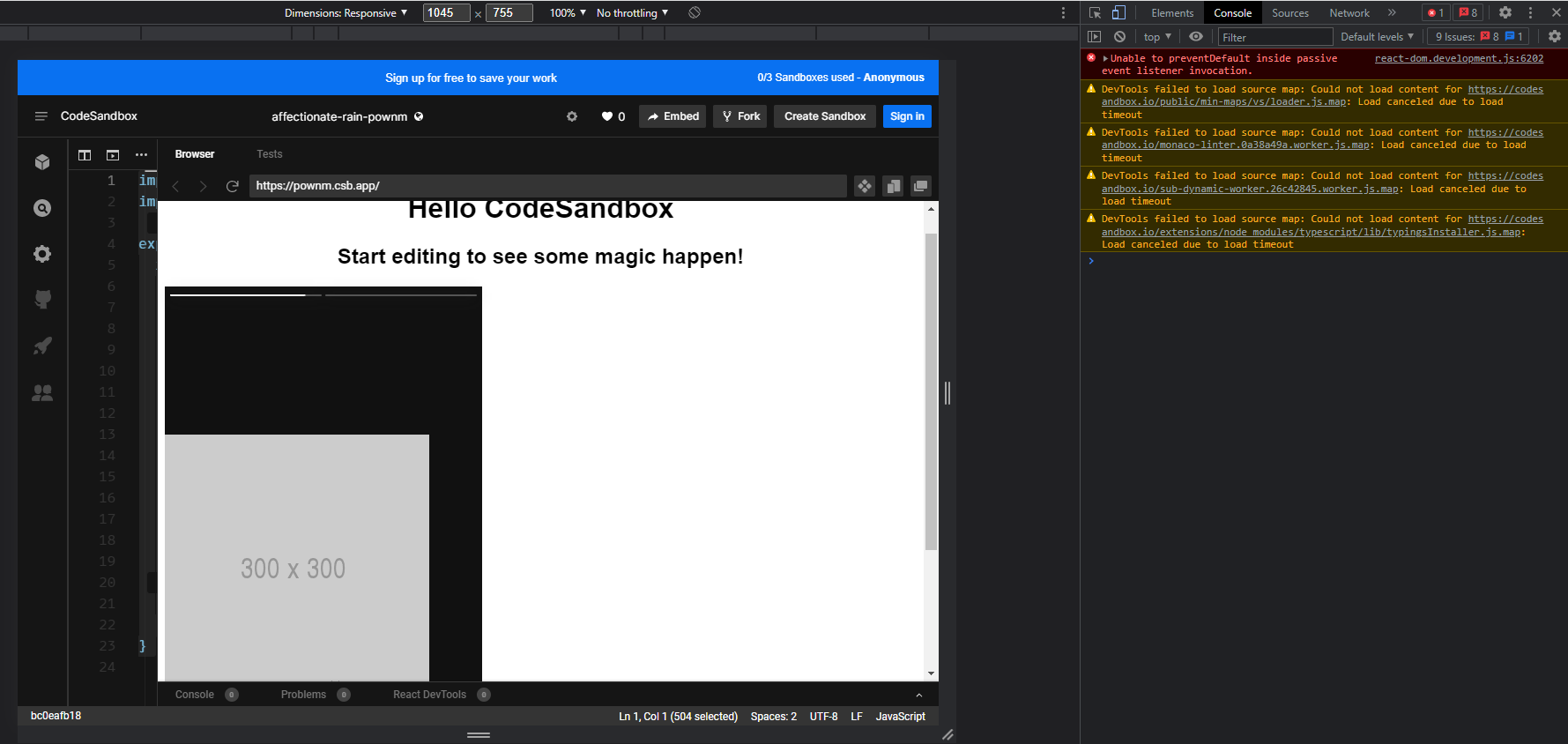 Unable to preventDefault inside passive event listener invocation. · Issue #127 · mohitk05/react ...