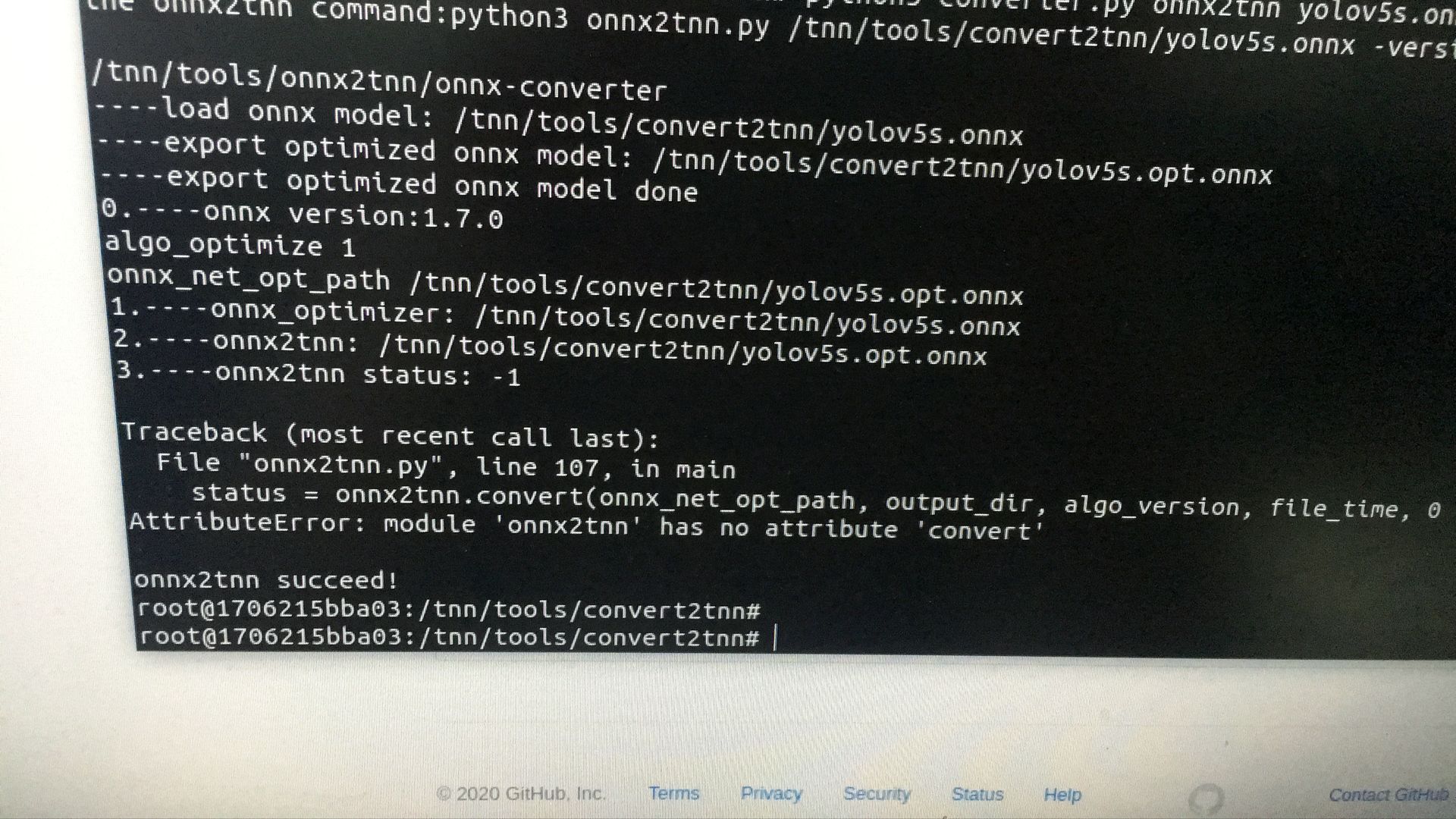 convert2tnn 转换时对转换失败的判断逻辑有问题 · Issue #94 · Tencent/TNN · GitHub