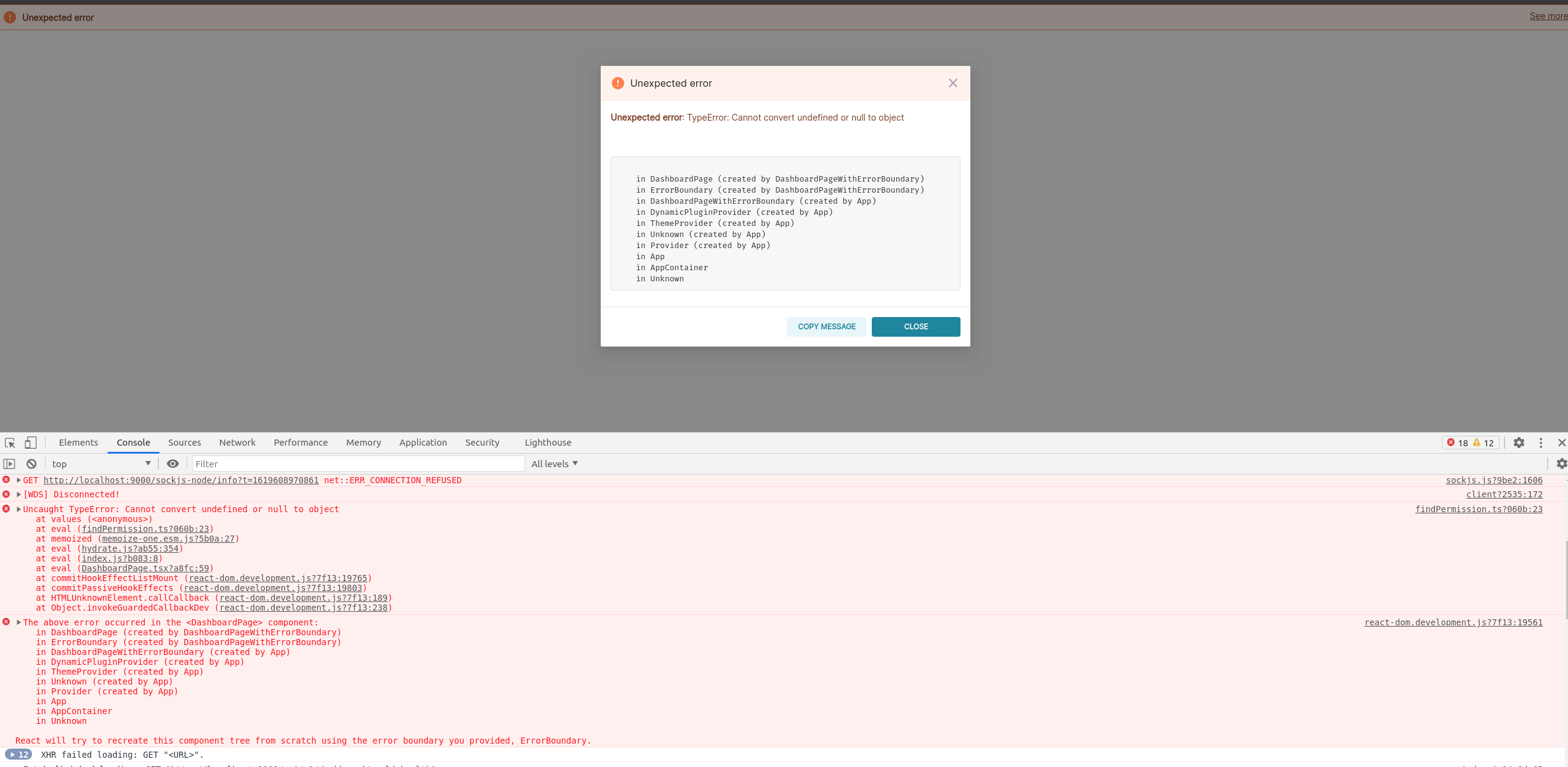 Public dashboard does not work due to JS error in findPermission.ts · Issue #14442 · apache ...