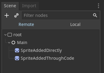 Sprite2D added through script isn't added to the Scenetree · Issue #58217 · godotengine/godot ...