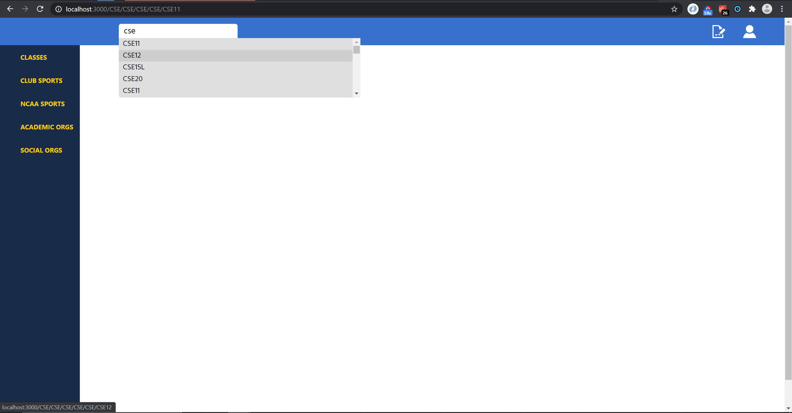Top Bar Search Appends Route Without Linking · Issue #31 · acmucsd-projects/wi21-lion · GitHub