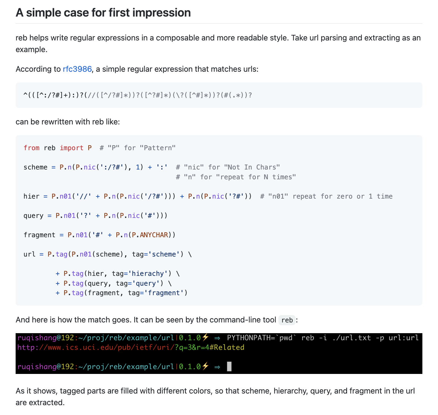 【开源自荐】一款 python 语言实现的可读性更好的正则表达式 · Issue #2415 · ruanyf/weekly · GitHub