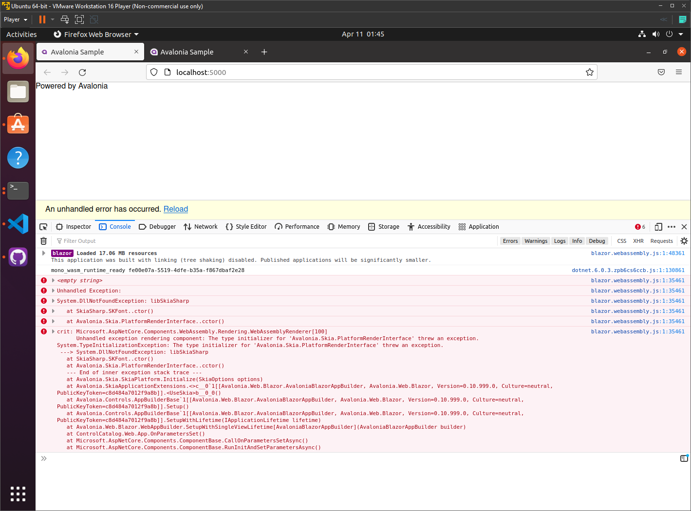System.DllNotFoundException: libSkiaSharp · Issue #7960 · AvaloniaUI/Avalonia · GitHub