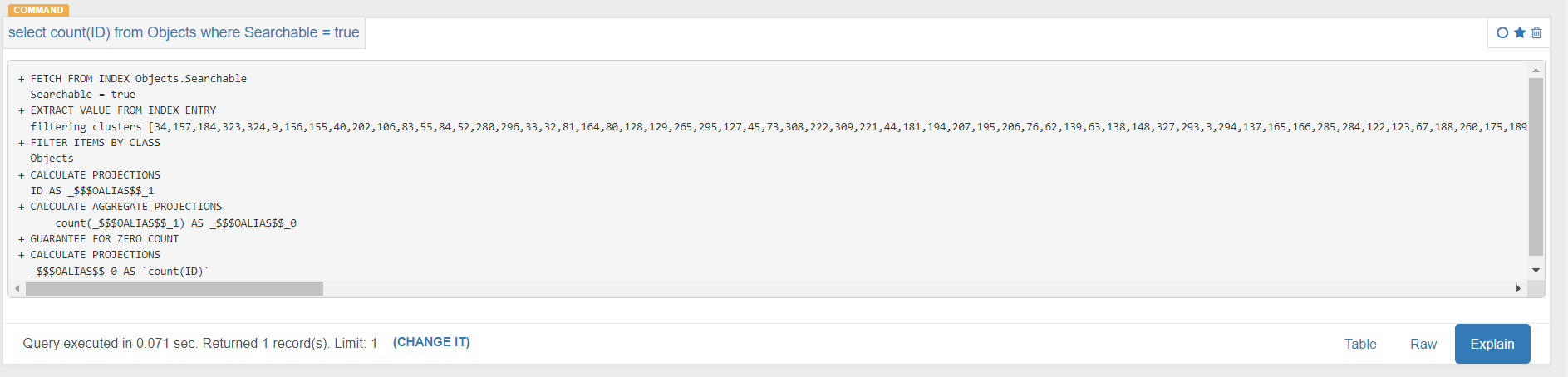 Getting heap memory issue for the count query. · Issue #10021 · orientechnologies/orientdb · GitHub