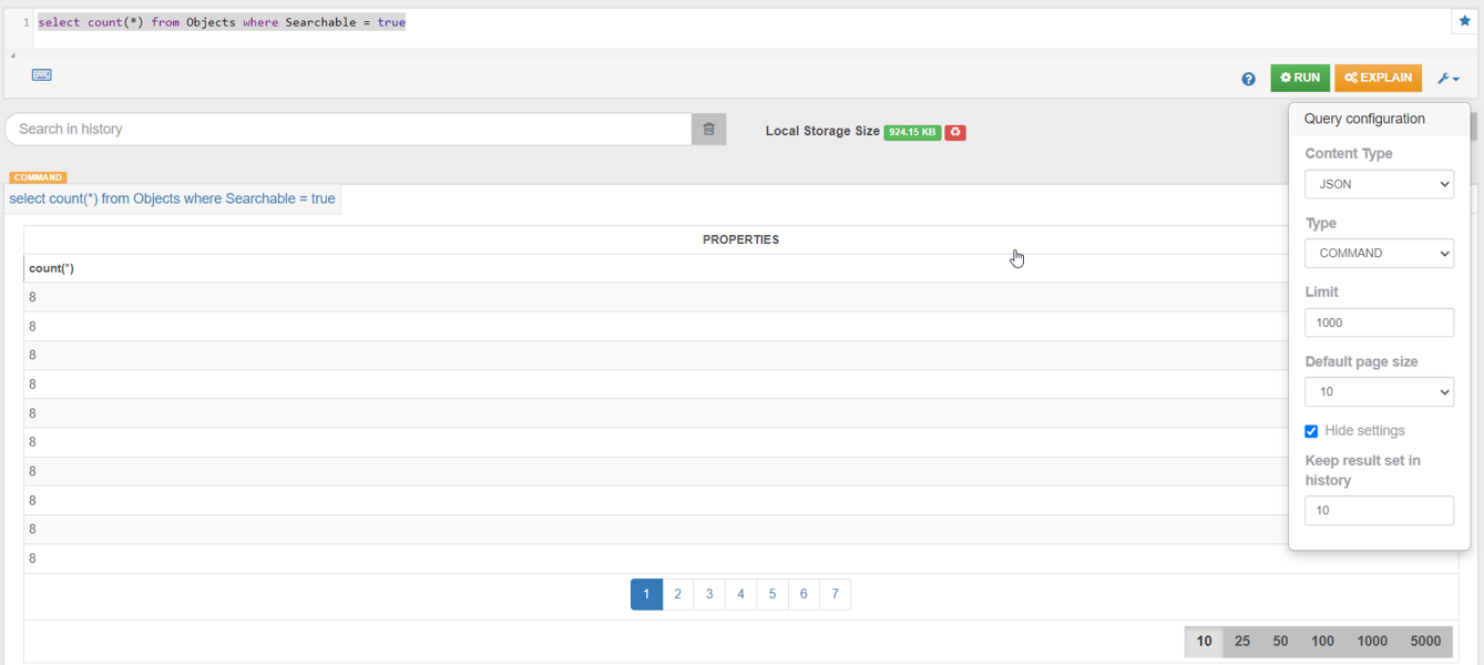 Getting heap memory issue for the count query. · Issue #10021 · orientechnologies/orientdb · GitHub