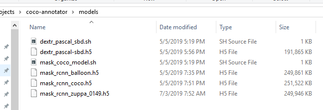 Page Kept Loading when trying to Mask RCNN · Issue #204 · jsbroks/coco-annotator · GitHub