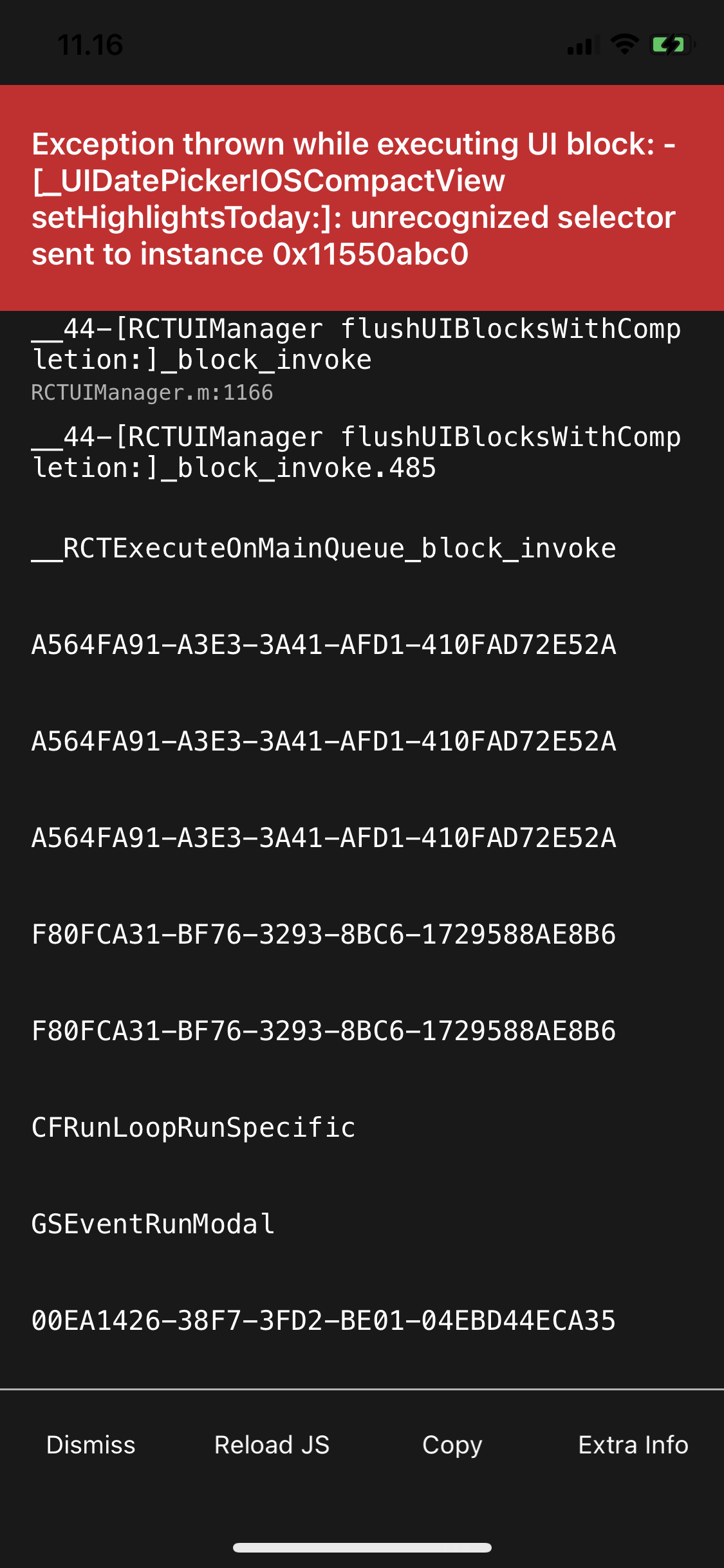 Ios 14 Time Picker Crash · Issue 286 · React Native Datetimepicker Datetimepicker · Github