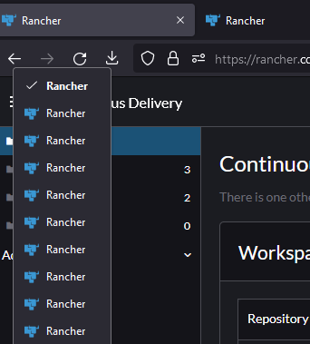 [RFE] More specific page titles · Issue #9822 · rancher/dashboard · GitHub
