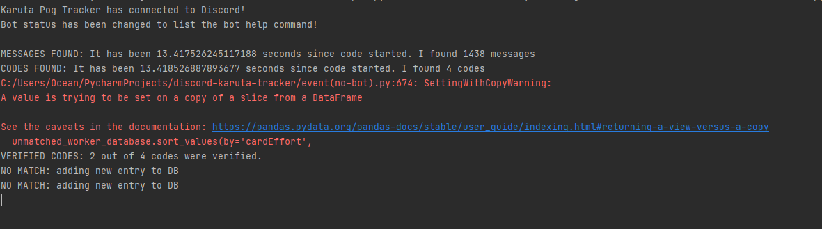 Fix Issue Of Values Trying To Be Set On A Slice From A Dataframe In Pog
