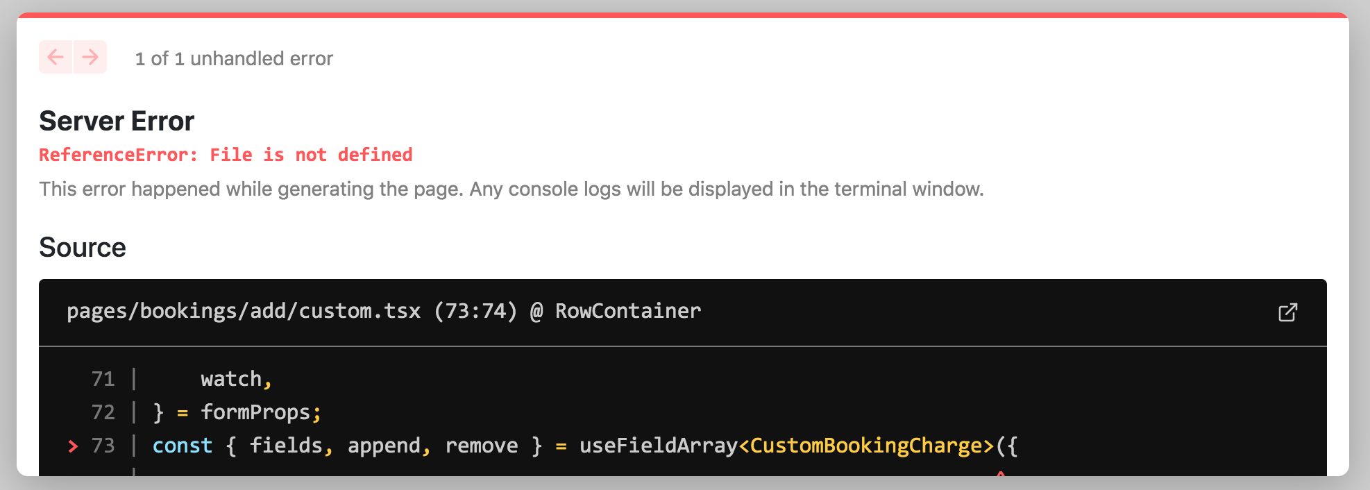 Referenceerror File Is Not Defined When Using Usefieldarray · Issue 3570 · React Hook Form