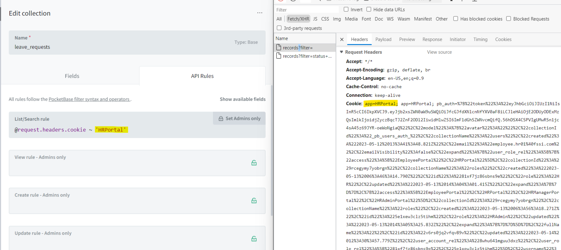 Bug: Web API rule @request.headers.cookie and @request.headers.referer not working · Issue #2472 ...