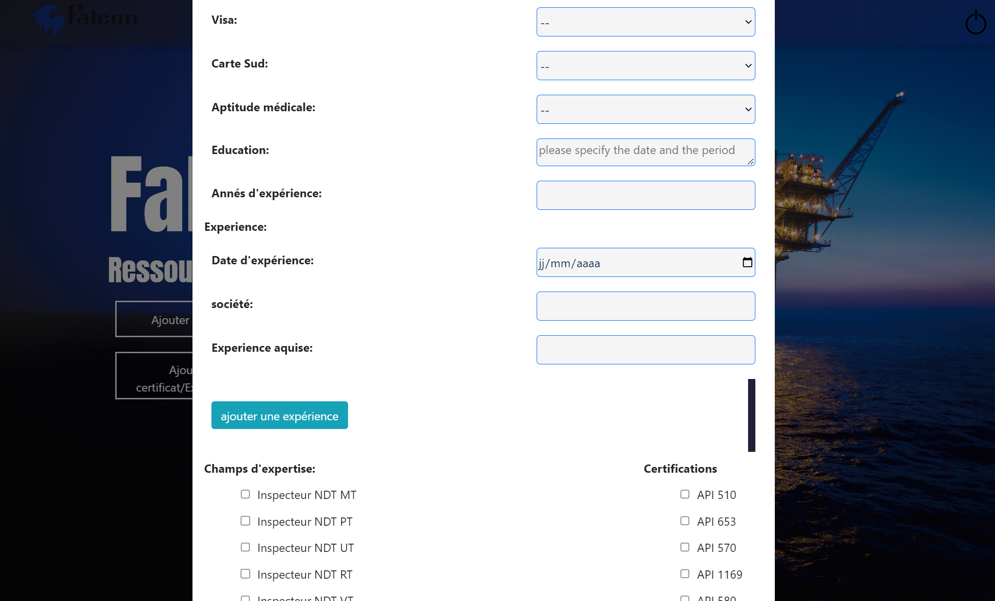 GitHub - yassinejlassi/Falcon-Inspec: React js , Node js , Express js and Mongo db supervision ...