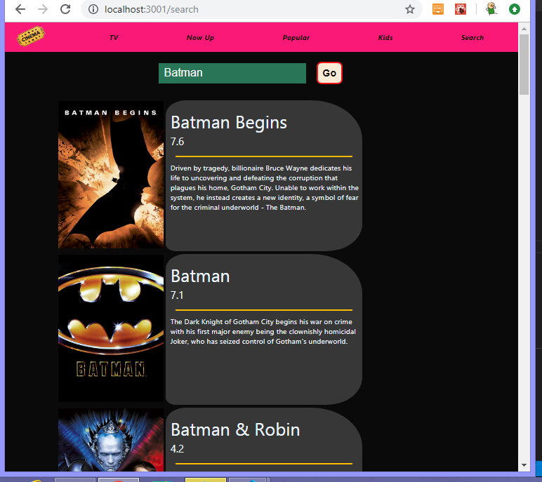 GitHub - shrey-958/cinematic-app: 🎥 🎬 A movie collection site, giving information(description ...