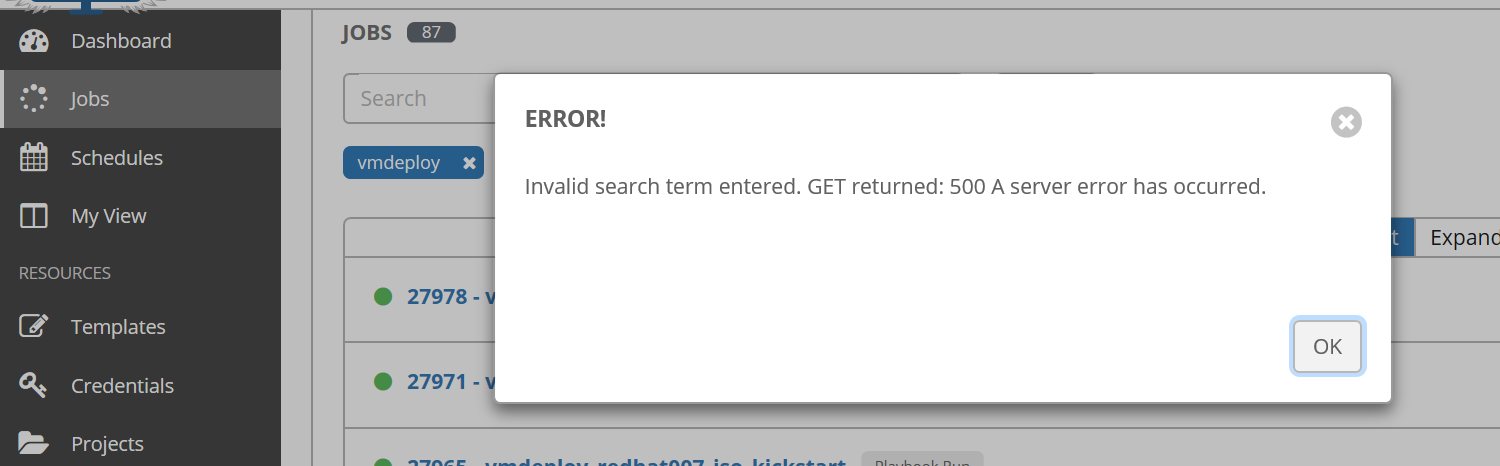 500 error after API call · Issue #7253 · ansible/awx · GitHub