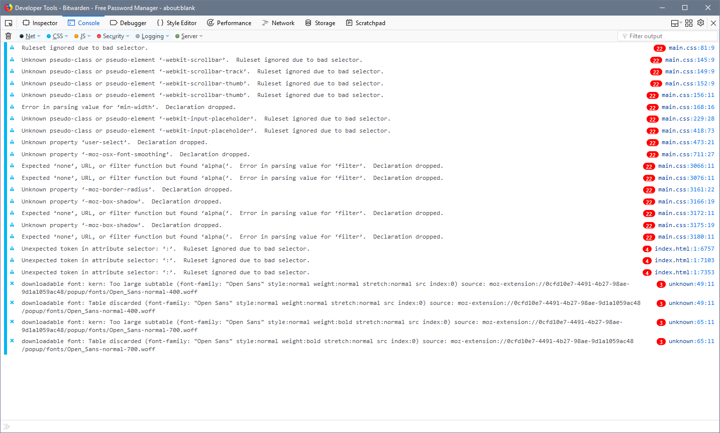 Firefox Add-on prompts that it cannot open in private window when opened in normal window ...