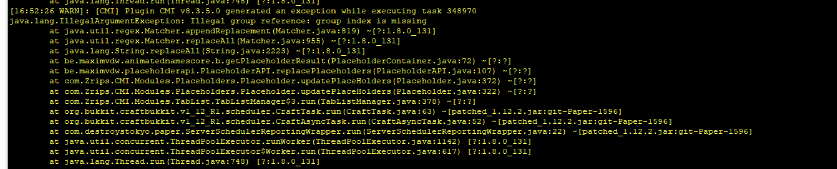 Tablist /cmi reload bug · Issue #1286 · Zrips/CMI · GitHub