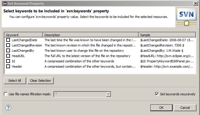 Eclipse connector contect menu shows no keywords (svn:keywords) · Issue #108 · subclipse ...