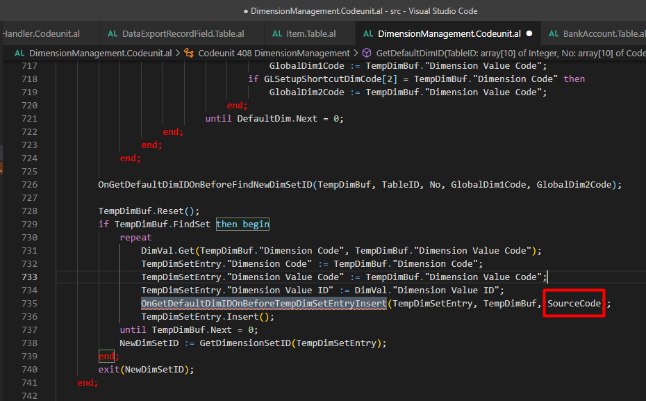 [Event request] codeunit 408 DimensionManagement procedure GetDefaultDimID · Issue #10973 ...