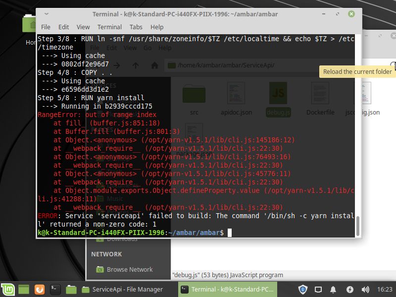 Error while building · Issue #249 · RD17/ambar · GitHub