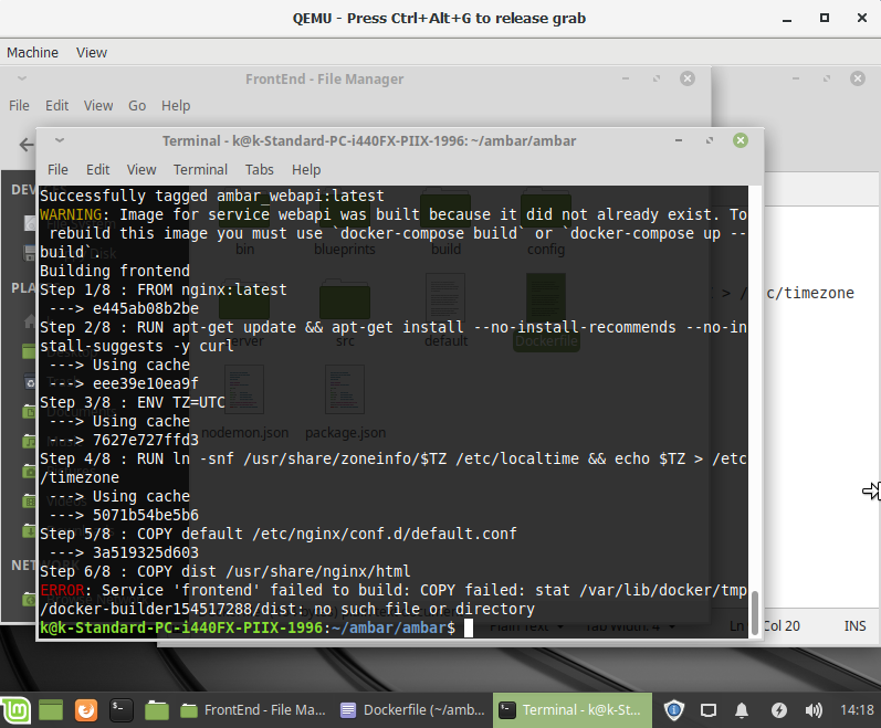 Error while building · Issue #249 · RD17/ambar · GitHub