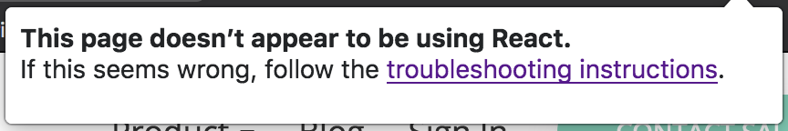 DevTools toolbar icon can't detect React version for apps on localhost in Firefox Developer ...
