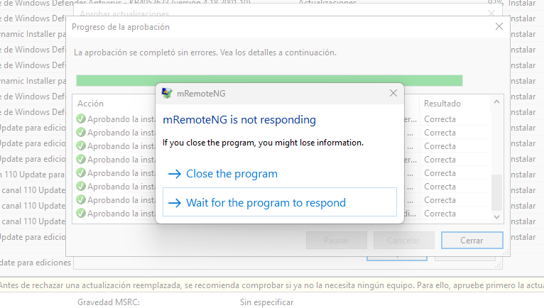 App Hangs After Some Time Turns Unresponsive · Issue 2366 · Mremoteng 4296