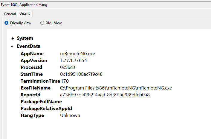 App hangs after some time, turns unresponsive · Issue #2366 · mRemoteNG/mRemoteNG · GitHub