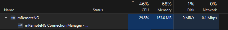 App hangs after some time, turns unresponsive · Issue #2366 · mRemoteNG/mRemoteNG · GitHub