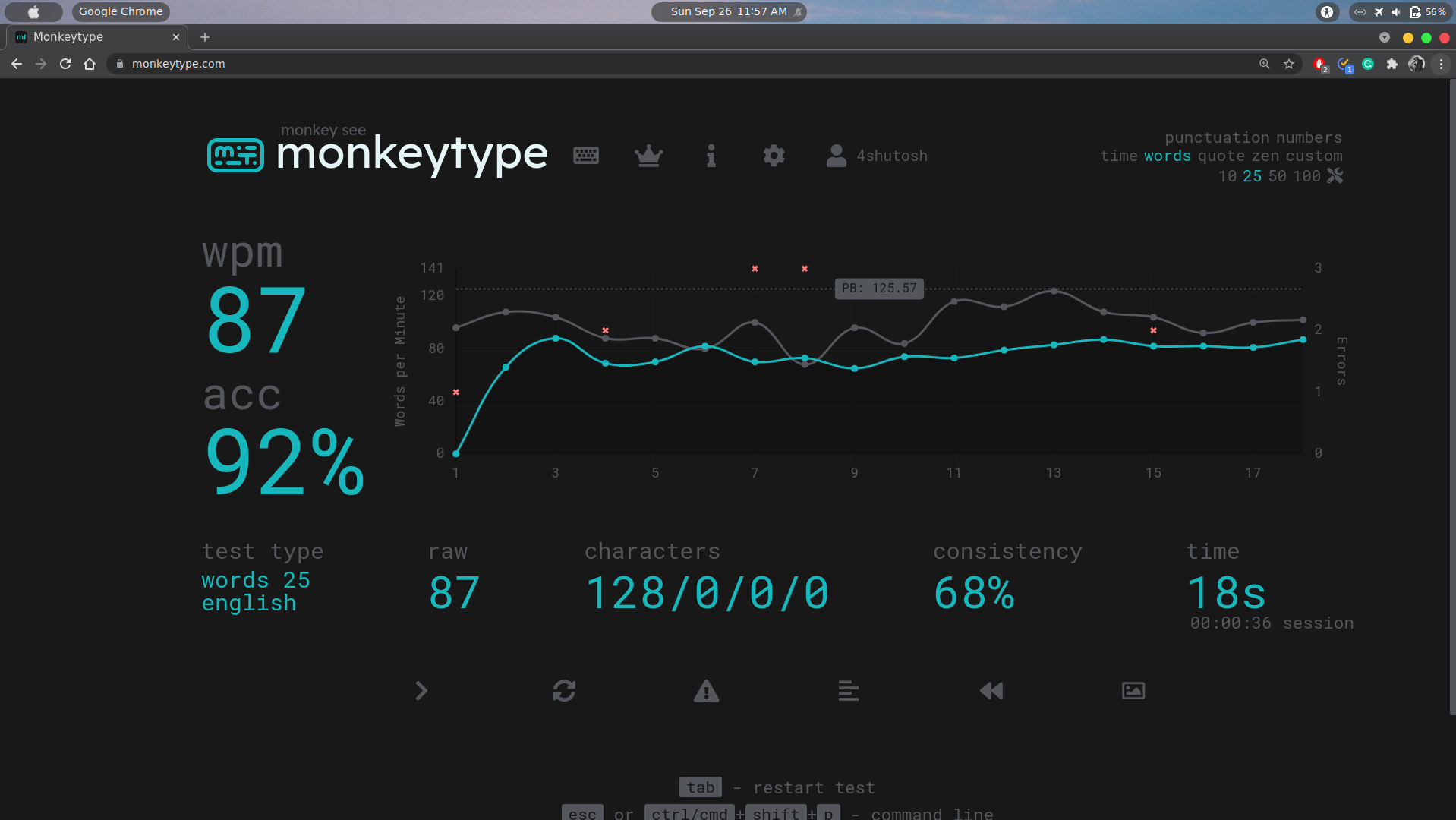 Page not centered · Issue #1905 · monkeytypegame/monkeytype · GitHub