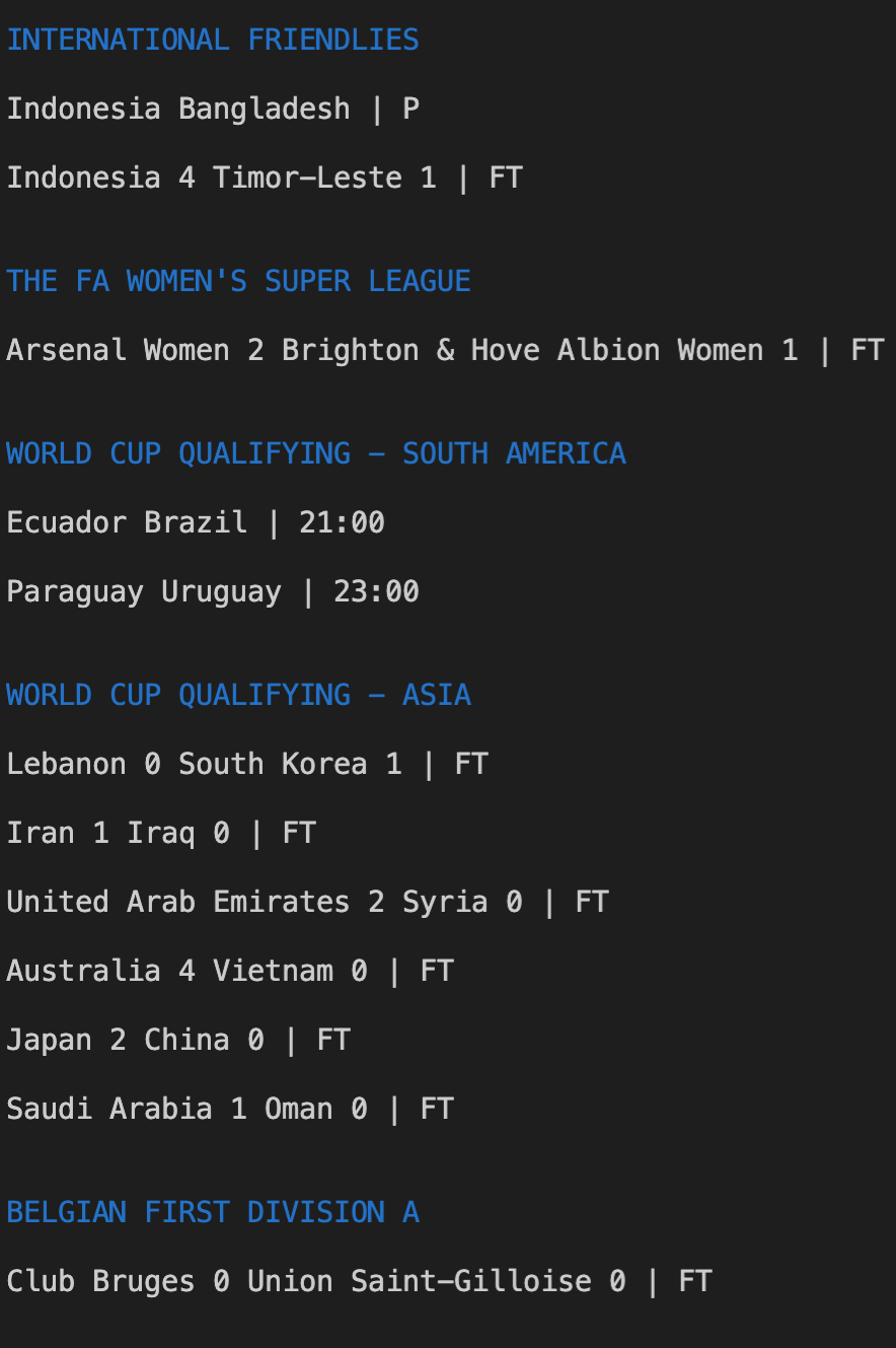 Github Stevoslatesfootball Web Scraping With Beautifulsoup Here I Use Beautiful Soup To