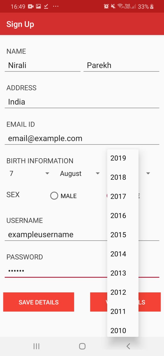 GitHub - nirali25parekh/simple-signup-login-android: registration form ...