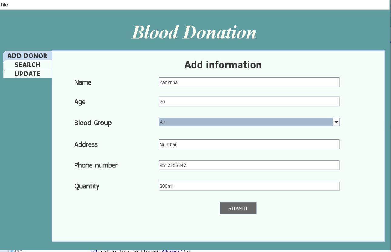 GitHub - nirali25parekh/blood-bank-management: A simple Java GUI app ...