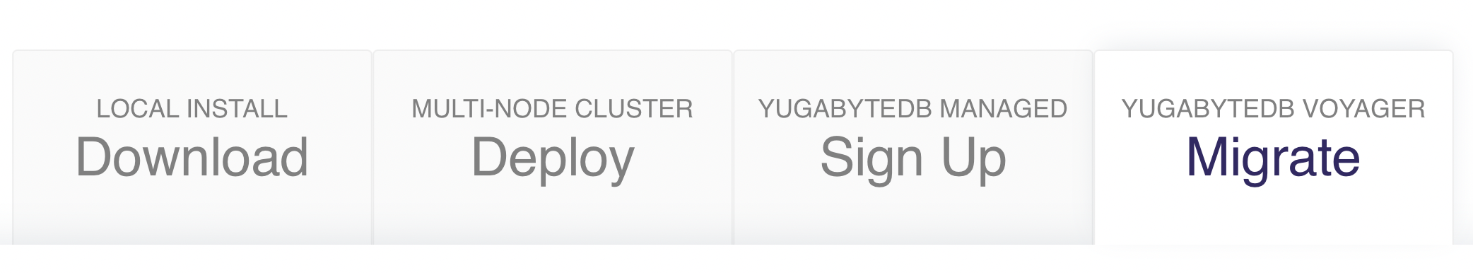 Update download page with YugabyteDB Voyager install instructions. · Issue #77 · yugabyte/get ...