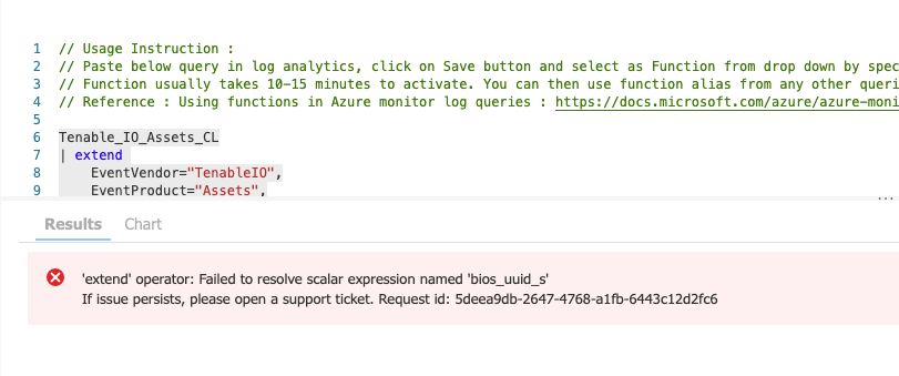 Tenable.IO solution. Function Issue · Issue #5088 · Azure/Azure-Sentinel · GitHub
