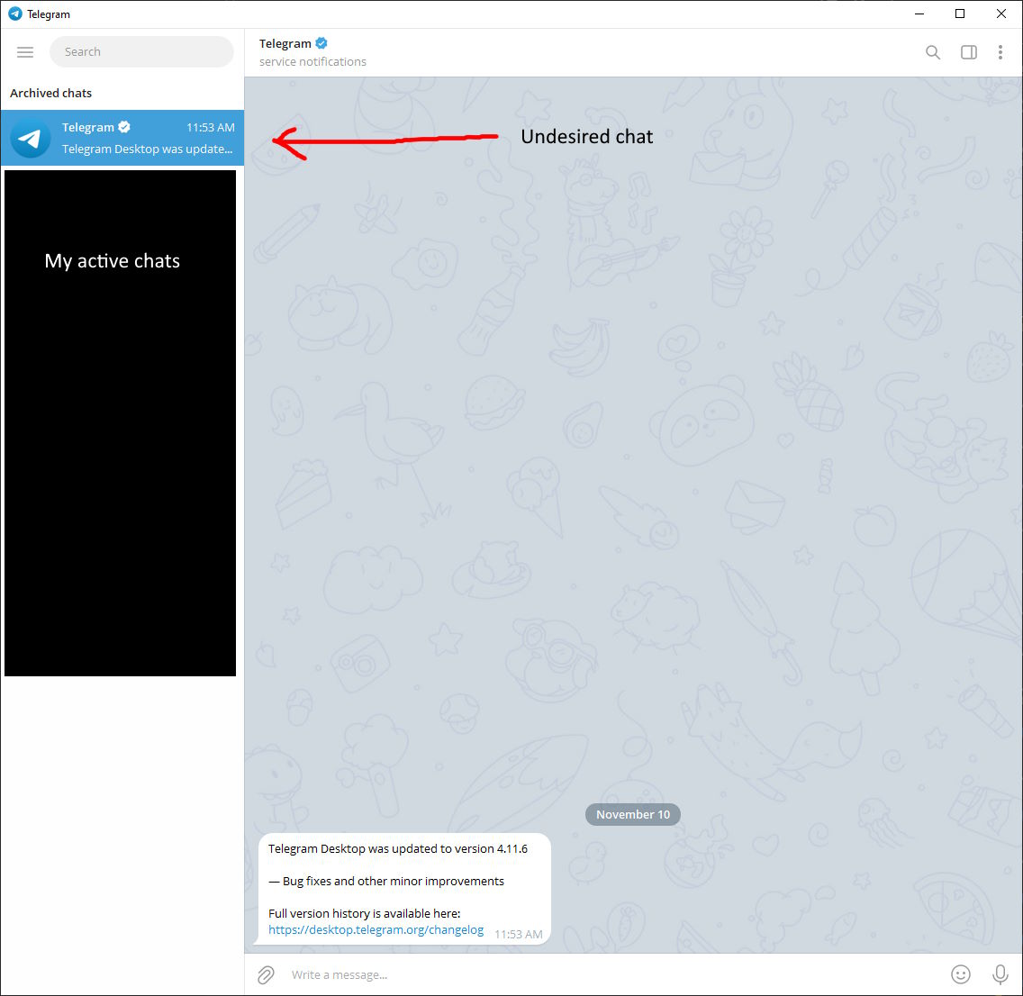 Opt out of application update messages · Issue #27081 · telegramdesktop/tdesktop · GitHub