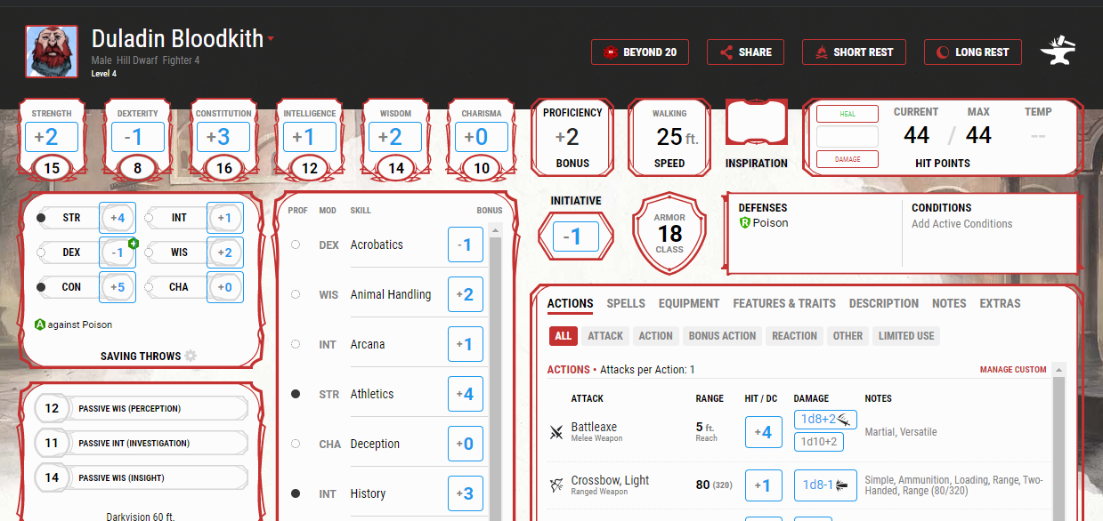 Dice Roller UI disables Beyond20 · Issue #238 · kakaroto/Beyond20 · GitHub