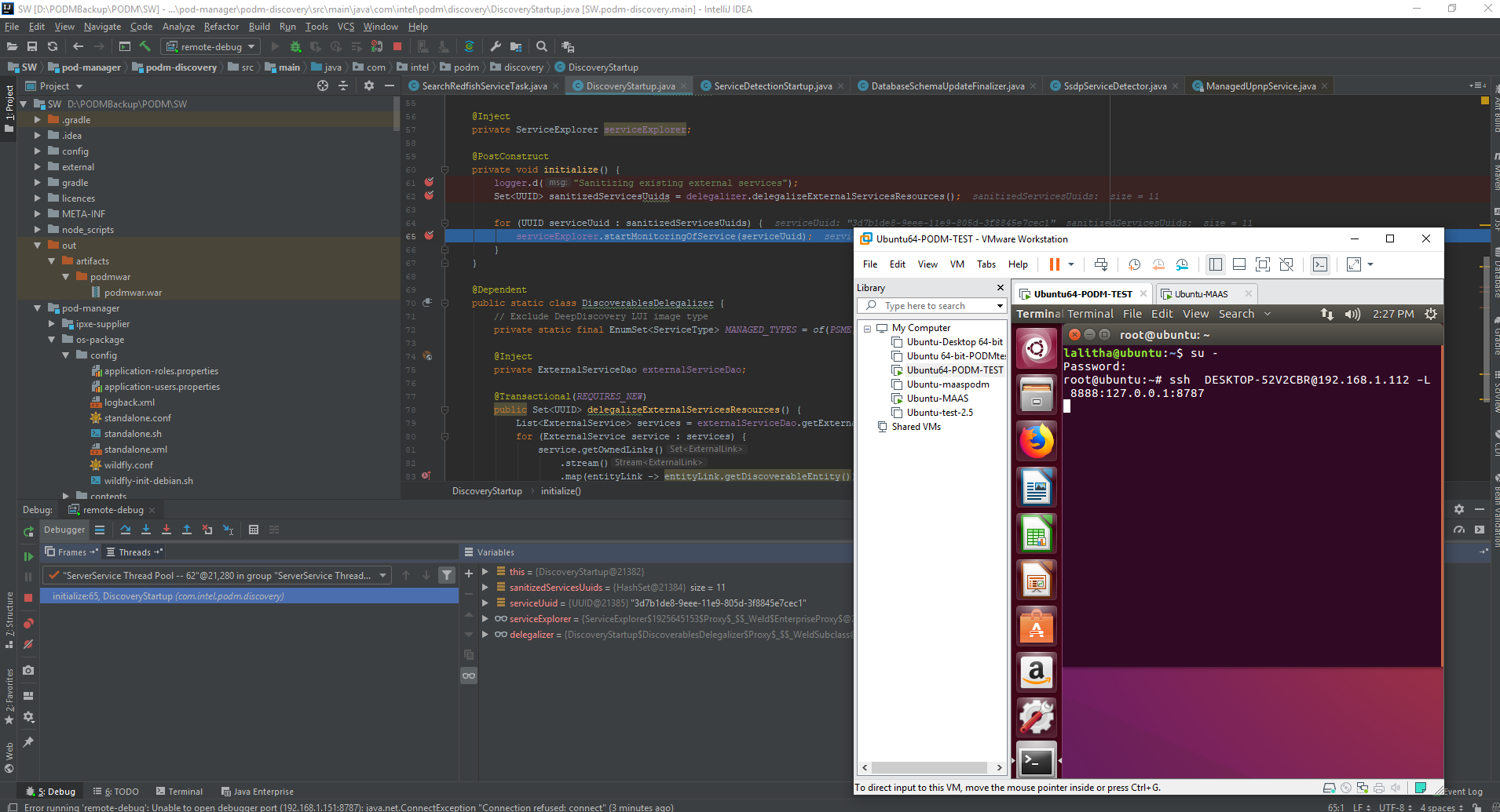 Remote-Debugging PODM application running in Linux · Issue #107 · intel ...