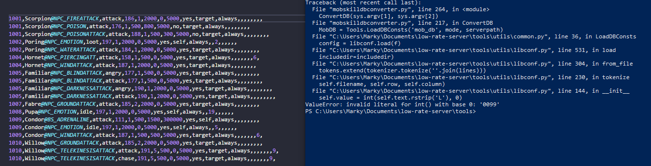 Mob Skill Database Converter broken · Issue #2045 · HerculesWS/Hercules · GitHub