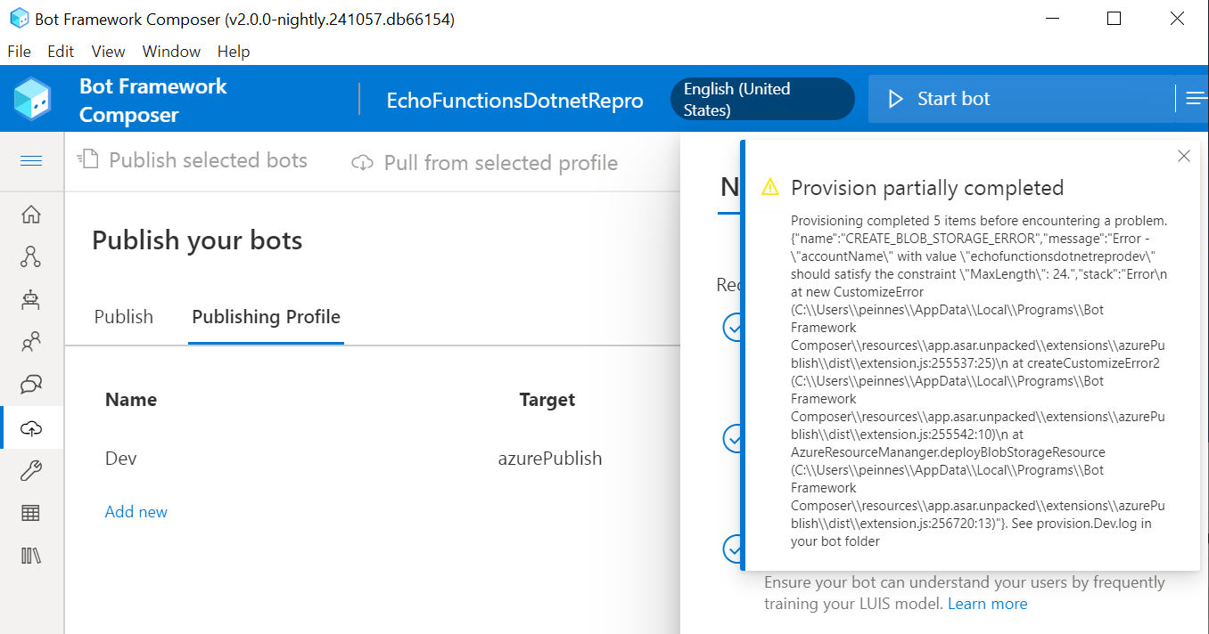 Provisioning does not up-front validate parameters when creating new resources · Issue #7509 ...