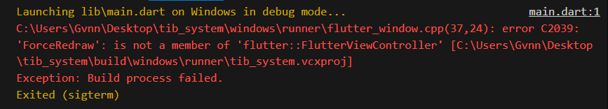 🐛 'ForceRedraw': is not a member of 'flutter::FlutterViewController' · Issue #889 · bdlukaa ...