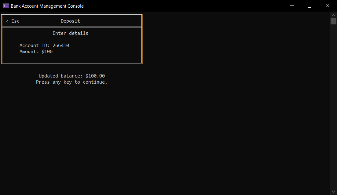 GitHub - MelvinHK/Bank-Account-Console-App: Simple console app for ...