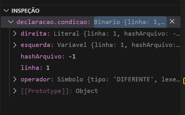 Expandir avaliação semântica de condição de `enquanto` para ...