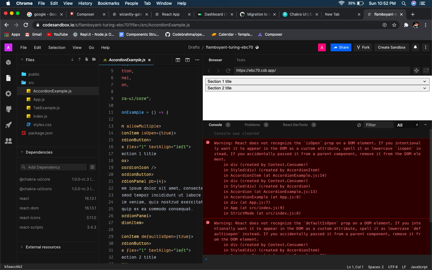 Bug in props of the Accordion component · Issue #2103 · chakra-ui ... Bug in props of the Accordion component · Issue #2103 · chakra-ui ...