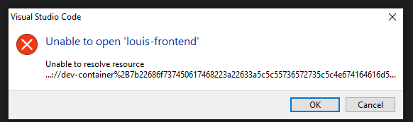 The editor could not be opened due to an unexpected error · Issue #176842 · microsoft/vscode ...