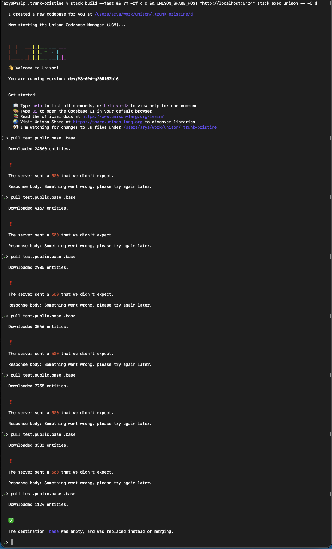 frequent "database locked" race condition during [at least] `pull` · Issue #3235 · unisonweb ...