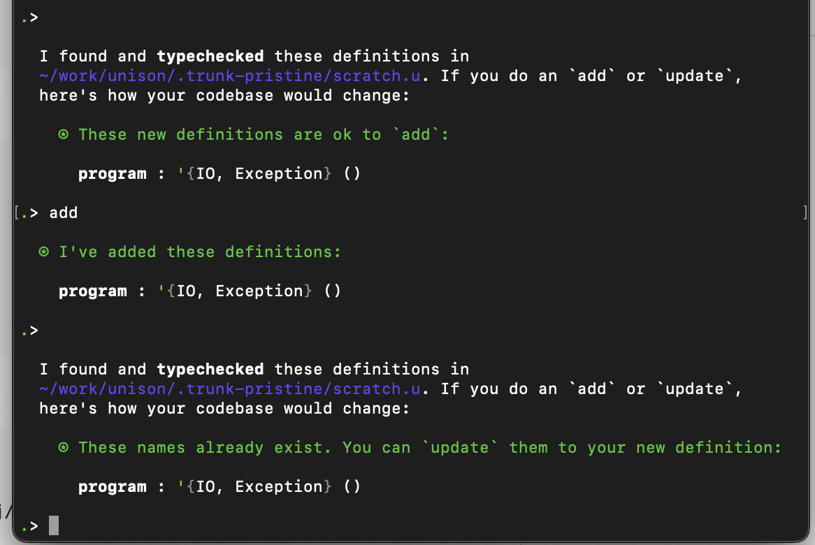 Program using IO won't always update · Issue #677 · unisonweb/unison ...