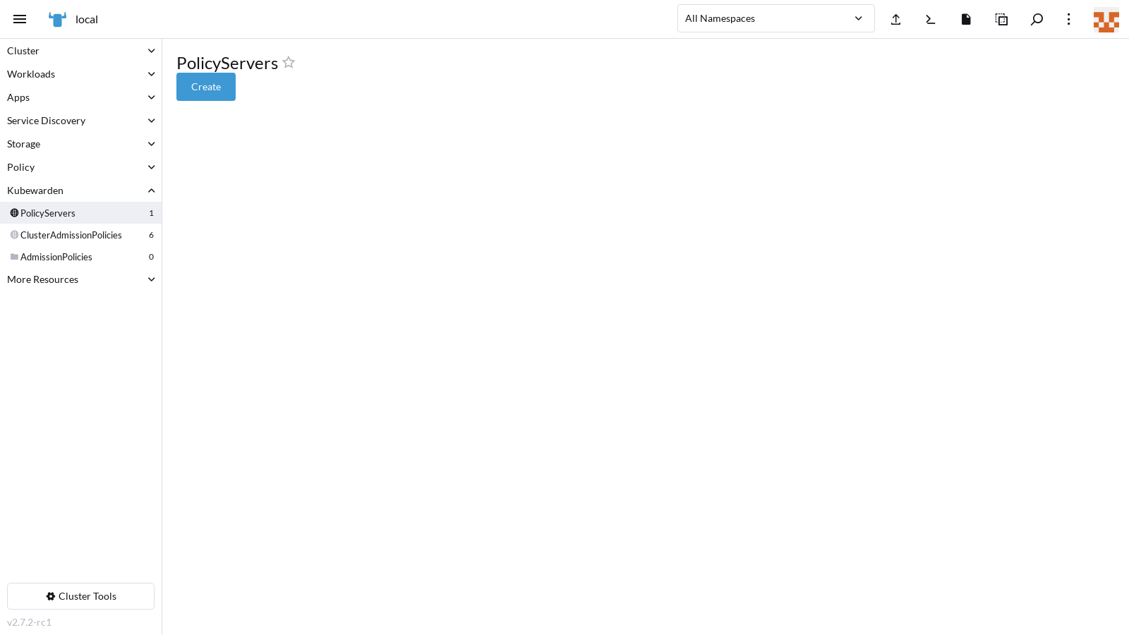 Policyservers And Clusteradmissionpolicies Are Empty · Issue 247 · Rancherkubewarden Ui · Github 