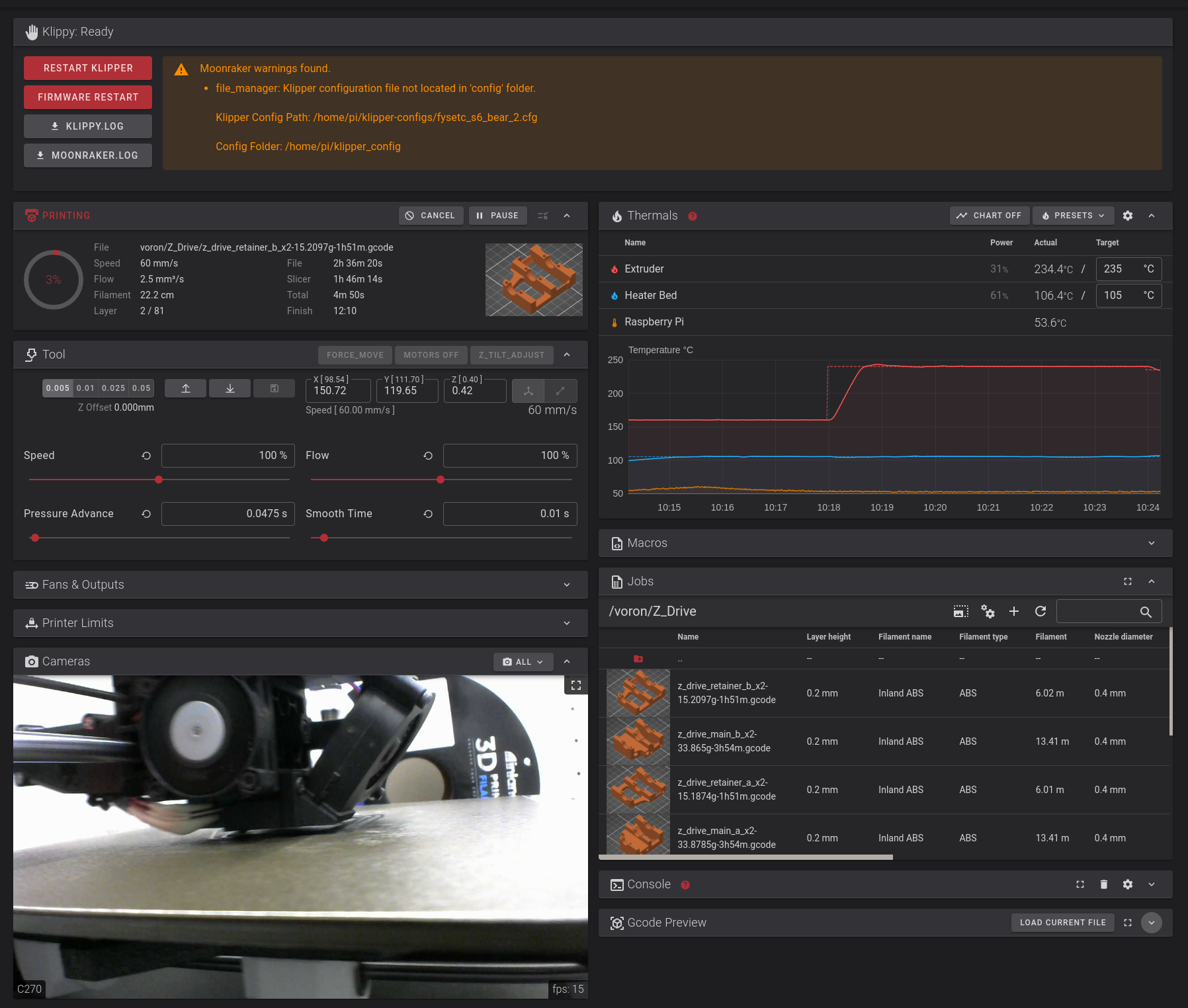 Ability to suppress moonraker warnings by ID · Issue #612 · Arksine/moonraker · GitHub