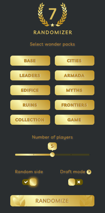 GitHub - srdjag/7-wonders-randomizer-pwa: A PWA for randomizing wonders for 7Wonders boardgame
